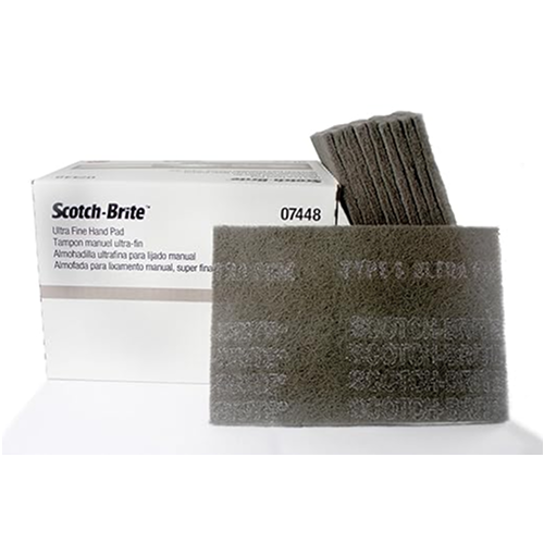 Scotch-Brite™ Hand Pad 7448, Ultra Fine, Gray, 6 in x 9 in | Shaver ...